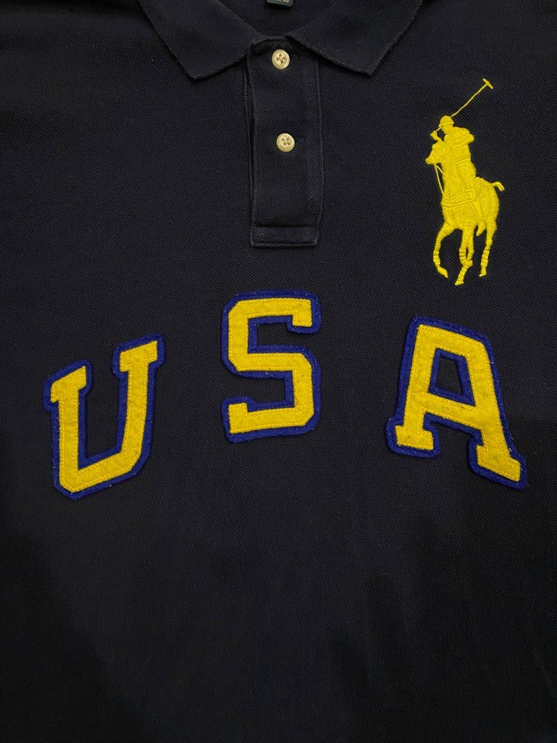 Polo Ralph Lauren USA Big Pony (Chief Keef, Y2K, Baggy), Men's Fashion, Tops & Sets, Tshirts ...