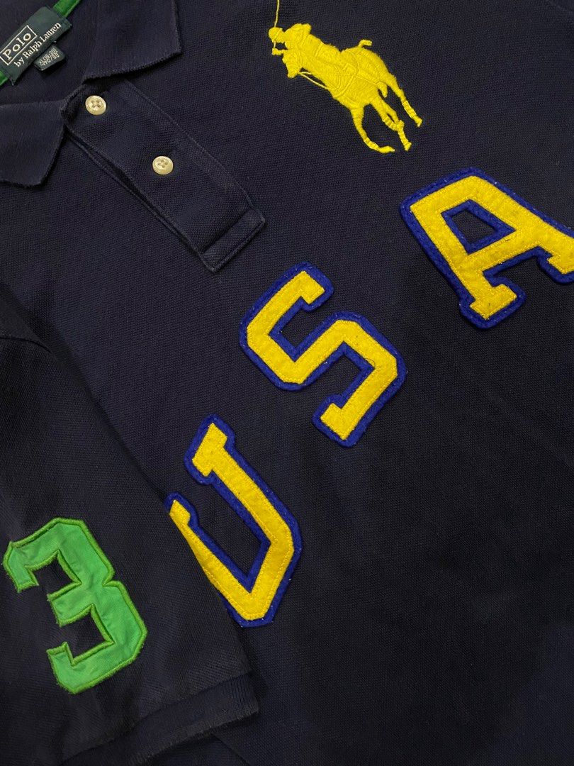 Polo Ralph Lauren USA Big Pony (Chief Keef, Y2K, Baggy), Men's Fashion, Tops & Sets, Tshirts ...