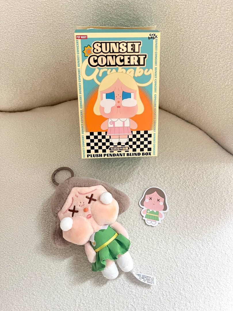 Pop Mart Sunset Concert Cry Baby - Dim Green, Toys & Collectibles ...