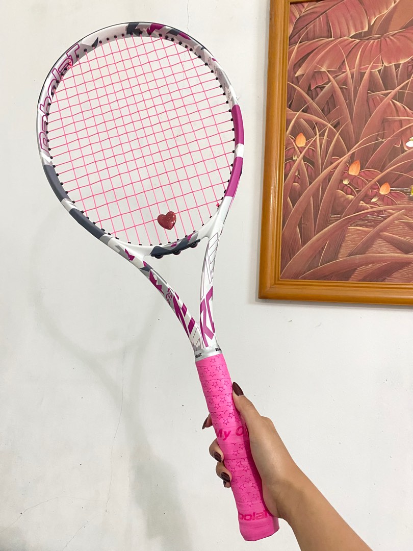 Raket Babolat Evo Aero Pink - EVO AERO, Grip 1 4 1/8, Olah Raga ...