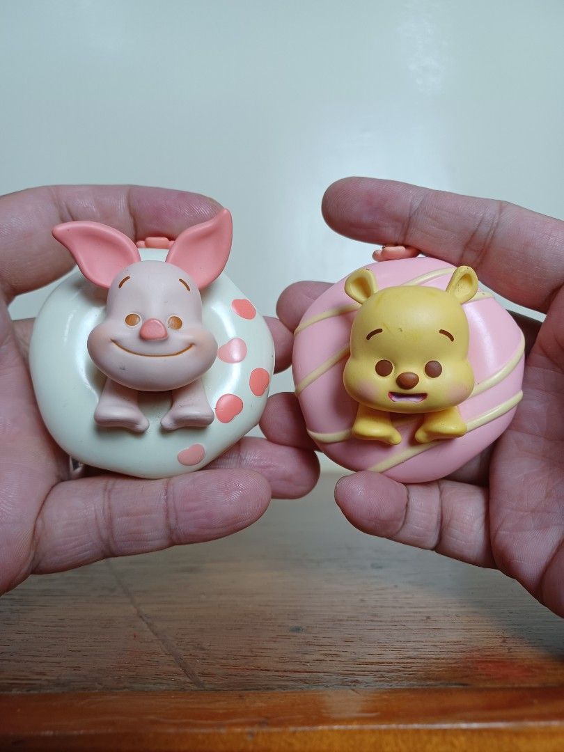 Rare collectible miniso disney pooh and piglet vinyl figures display ...