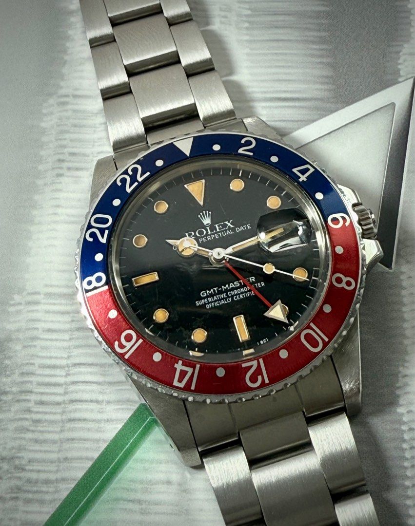 Rolex Pepsi GMT - 16750 - Original Pumpkin Patina, Luxury, Watches on ...