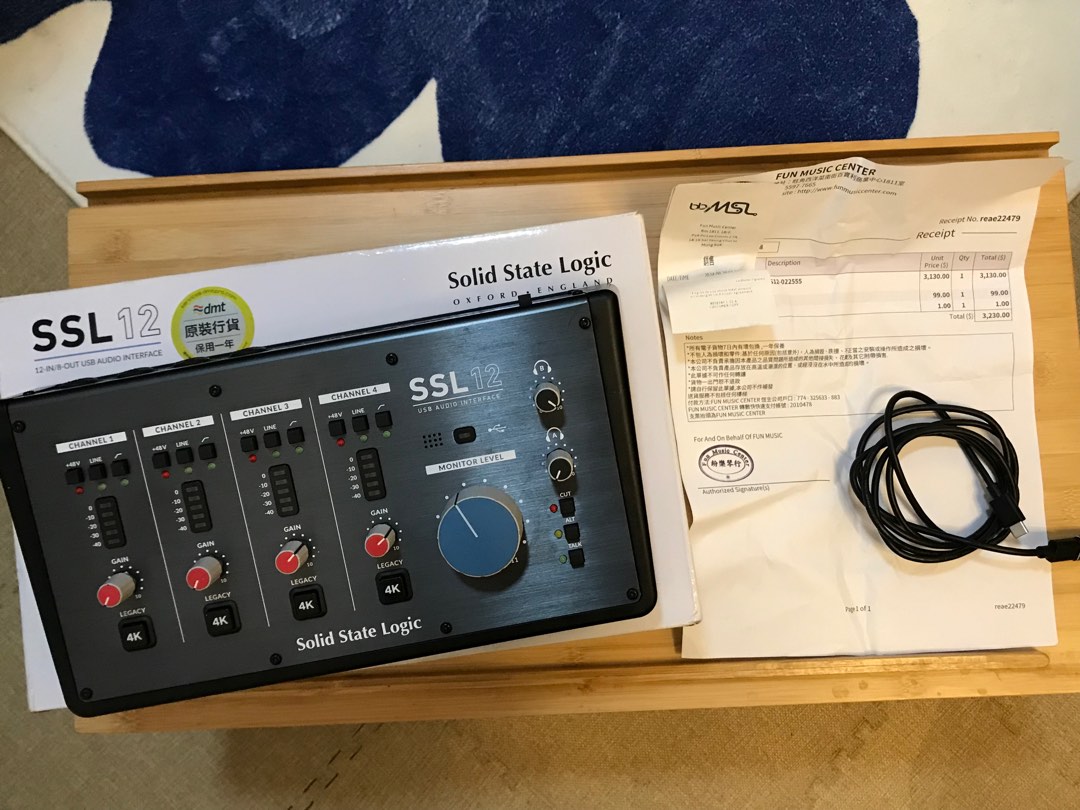 Solid State Logic SSL12 USB 錄音介面 audio interface, 音響器材, 其他音響配件及設備 ...