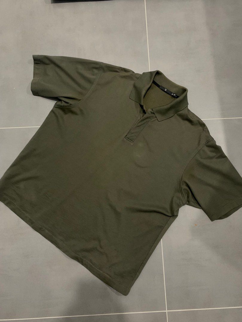 Uniqlo Crop Boxy polo shirt, Men's Fashion, Tops & Sets, Formal Shirts ...