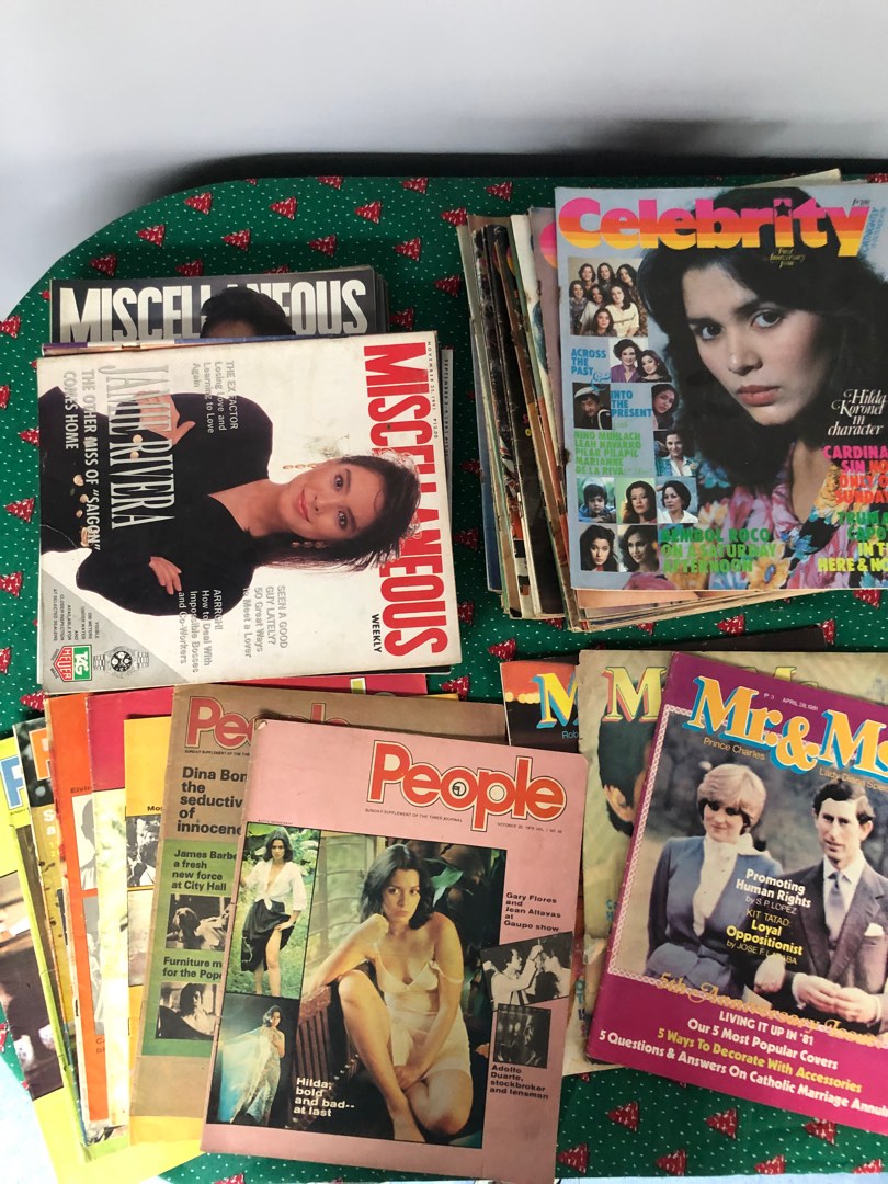Vintage Assorted 1970s 1980s 1990s Filipino Magazines Set Lot 59pcs ...