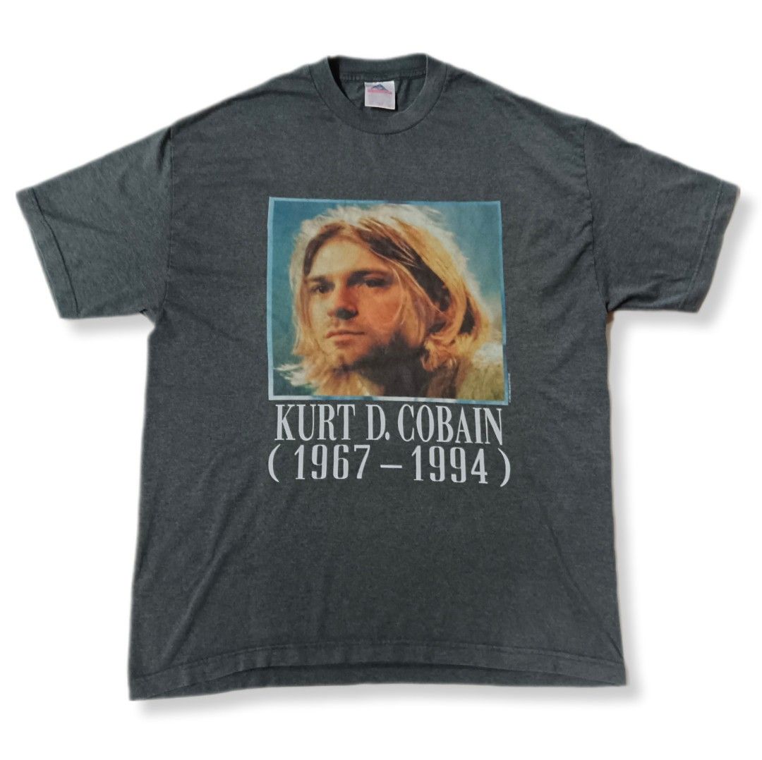Vintage Kurt Cobain nirvana memorial 1994, Men's Fashion, Tops & Sets, Tshirts & Polo Shirts on ...