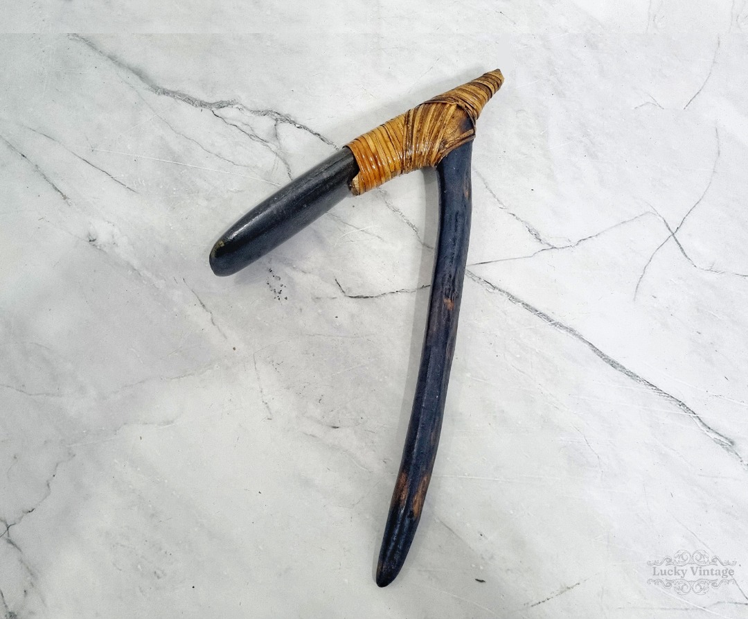 Vintage Lawas Kapak Batu Senjata Tradisional Primitif Jee Jugum Papua ...