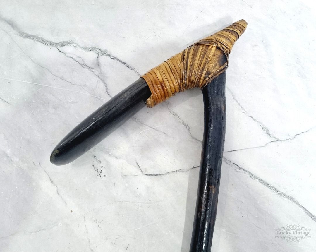 Vintage Lawas Kapak Batu Senjata Tradisional Primitif Jee Jugum Papua ...
