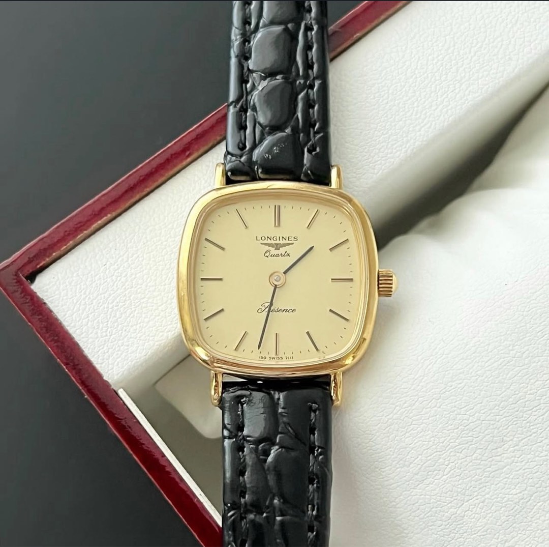 Vintage Longines Quartz Watch, Luxury, Watches on Carousell