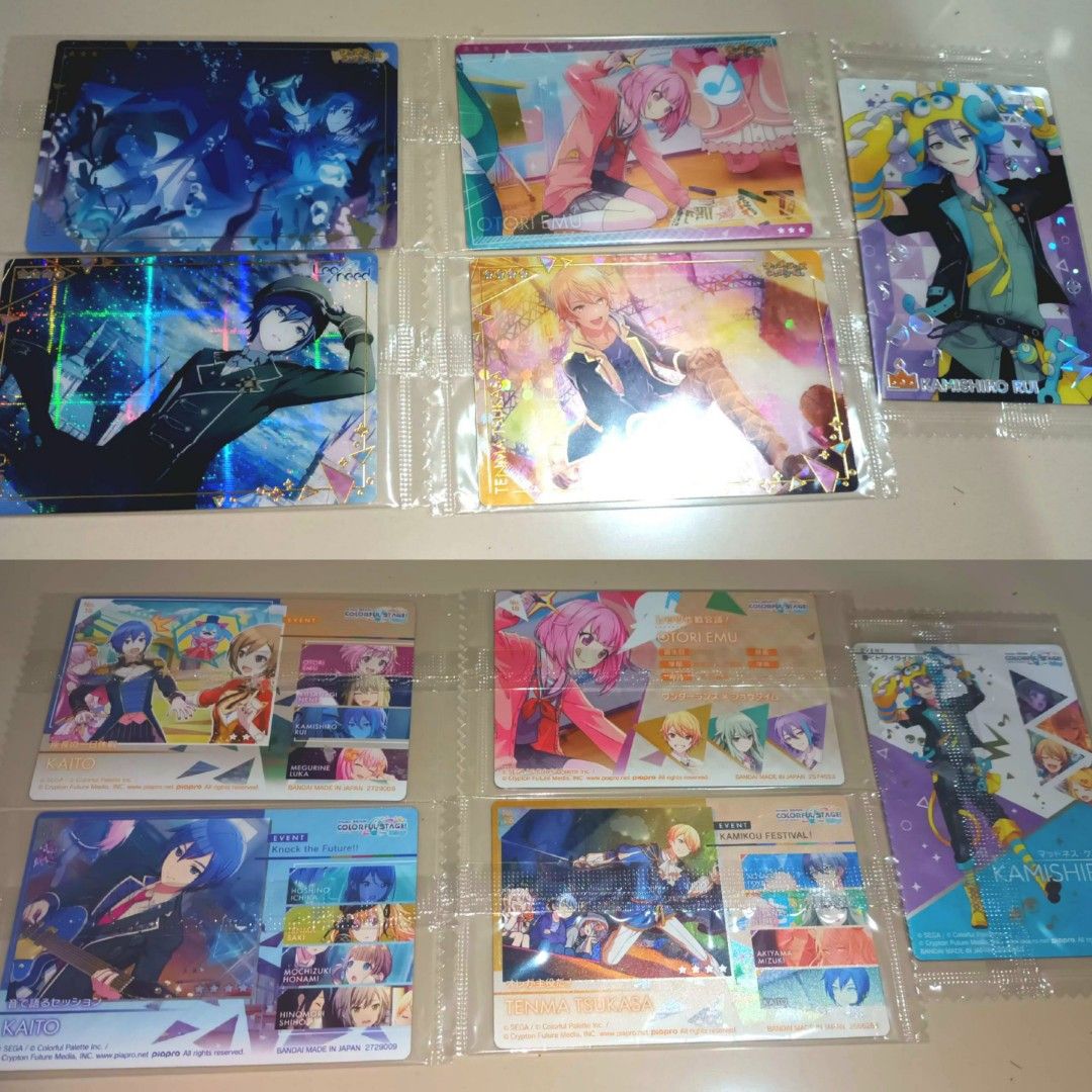 Wafer cards special edition Wonderlands showtime wxs project sekai pjsk ...