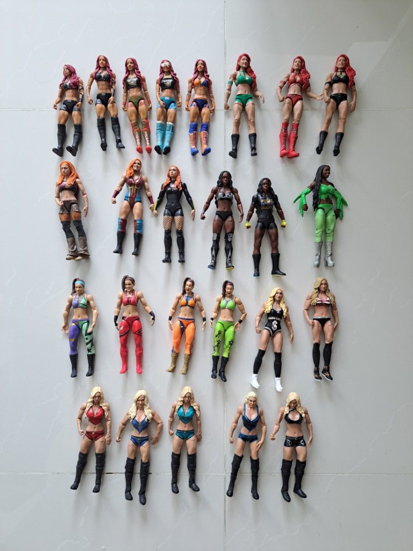 WWE Divas Loose Elite Basic Sasha Banks Eva Marie Becky Lynch Naomi ...