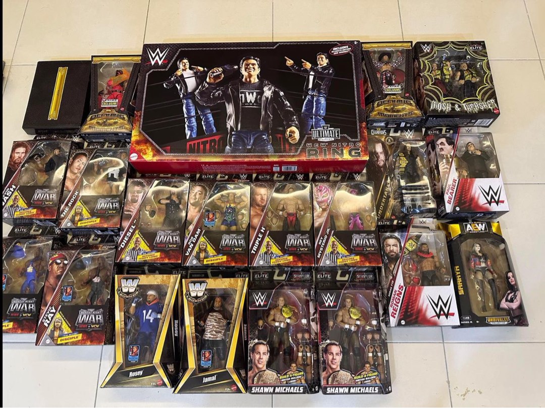 Wwe wwf wrestling toys figures, Hobbies & Toys, Toys & Games on Carousell