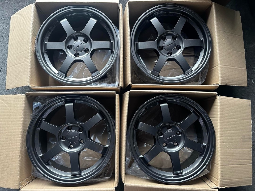 16” Rota Grid Gunmetallic 5Holes pcd 100 brandnew mags, Car Parts ...