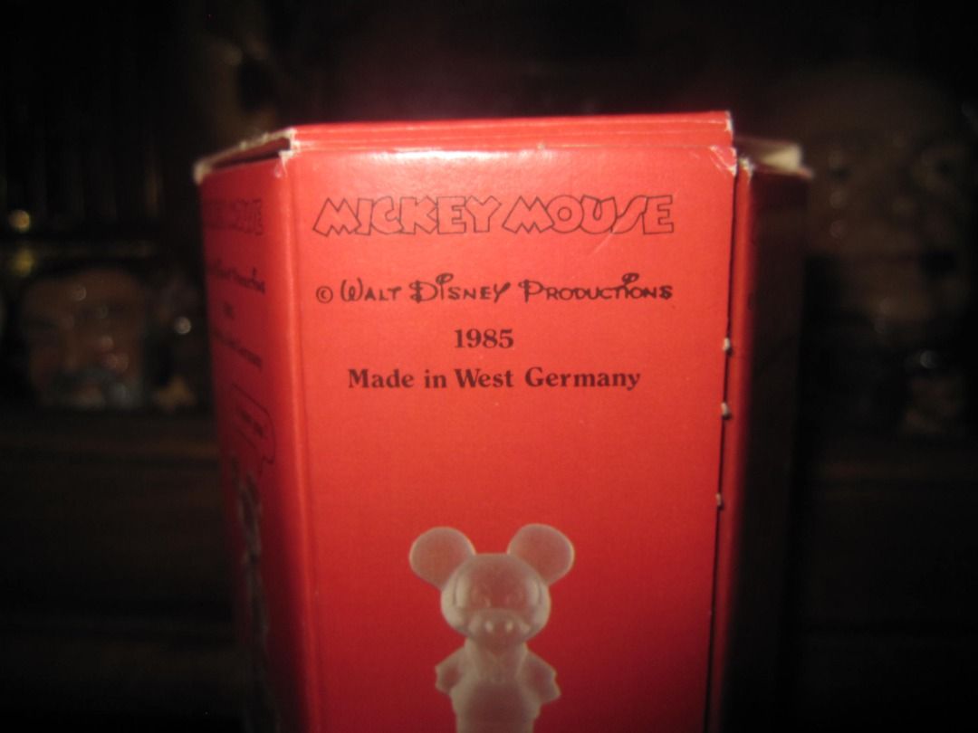1985 HOFBAUER Comics Club Disney Lead Crystal Mickey Mouse W.Germany ...