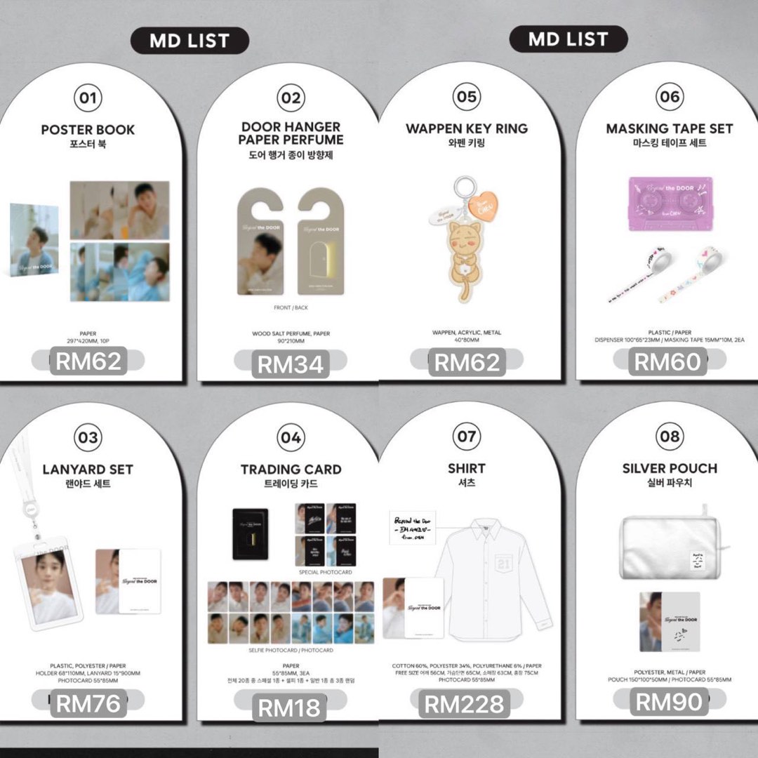 2024 CHEN FAN-CON [Beyond the DOOR] OFFICIAL MD ONLINE EXO, Hobbies ...