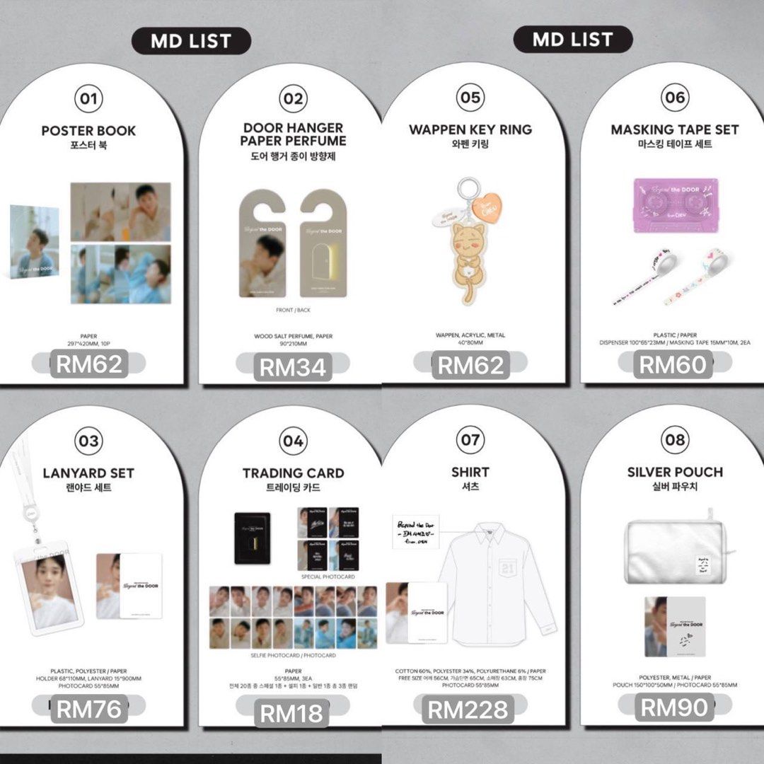2024 CHEN FAN-CON [Beyond the DOOR] OFFICIAL MD ONLINE EXO, Hobbies ...