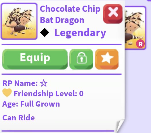 Adopt Me R Chocolate Chip Bat Dragon, Video Gaming, Gaming Accessories ...