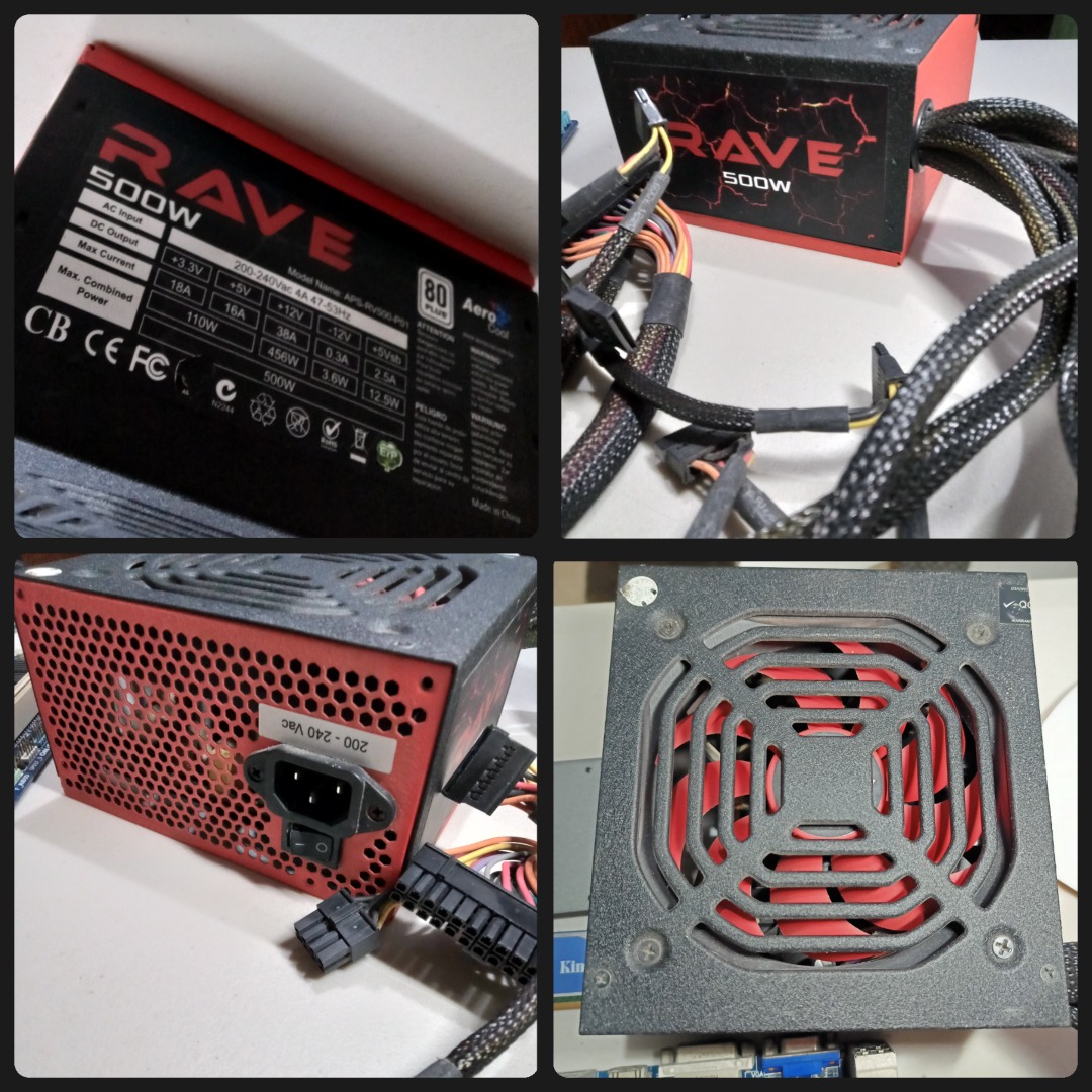 Aerocool Rave Power Supply 500watts - read description, Computers ...