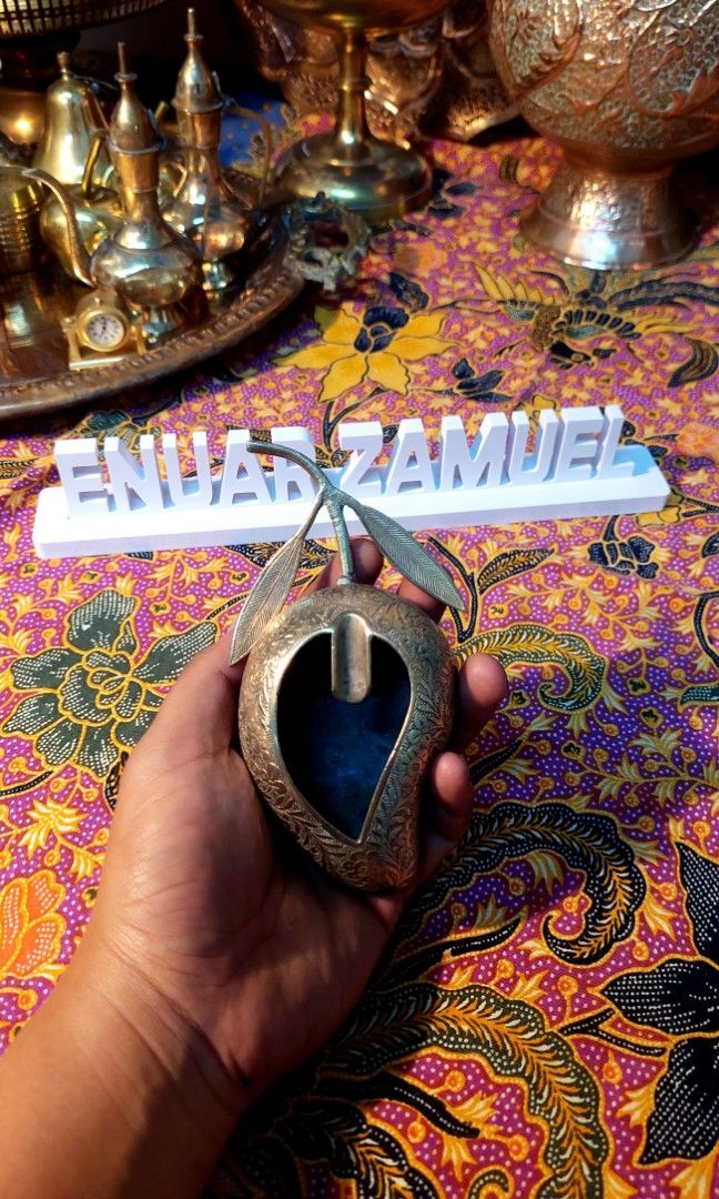 Ashtray bentuk buah magga Tembaga/brass/copper/antik/antique/vintage, Hobbies & Toys ...