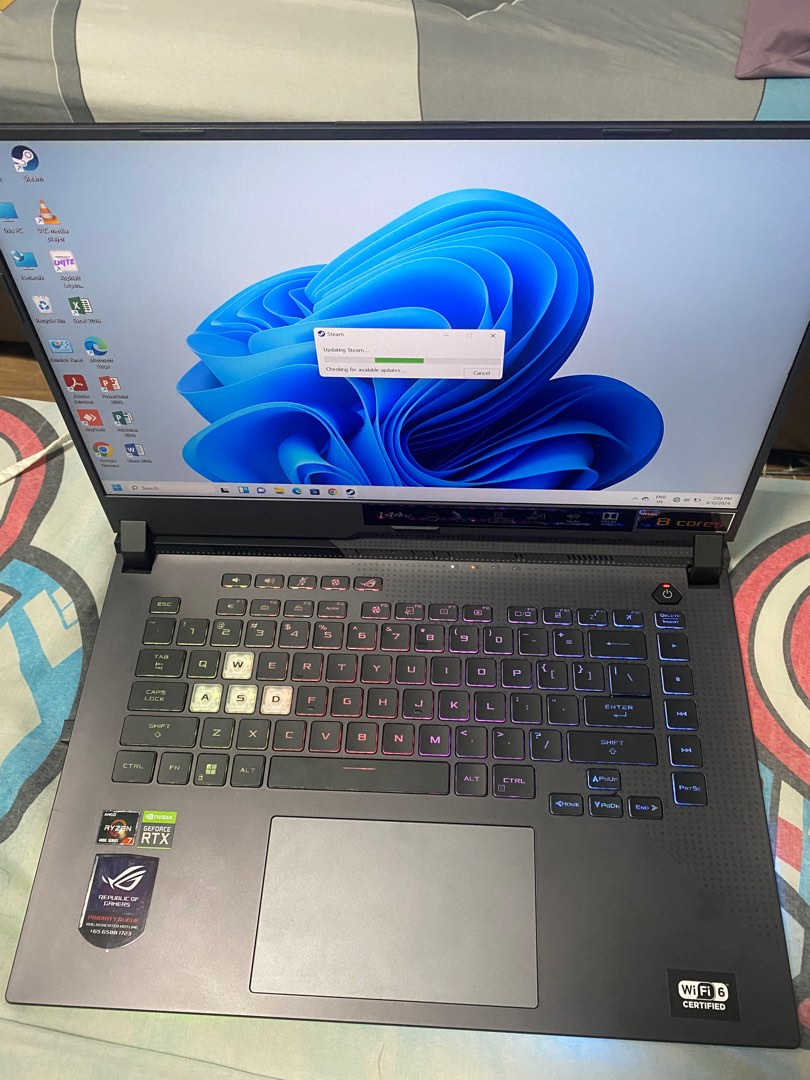 AsUs ROG Strix G513IC Gaming Laptop AMD Ryzen 7 4800H processor dual ...