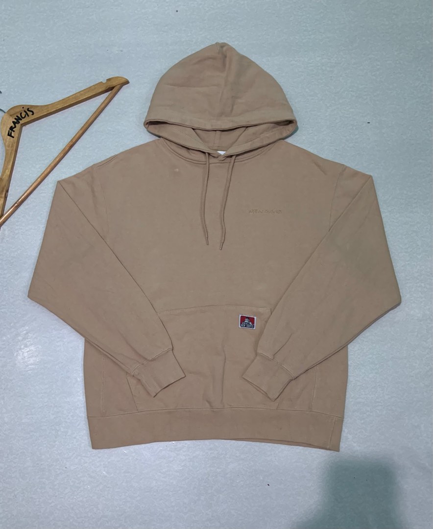 Ben Davis Hoodie Cream Coffe Heavy Cotton (Authentic), Men's Fashion ...