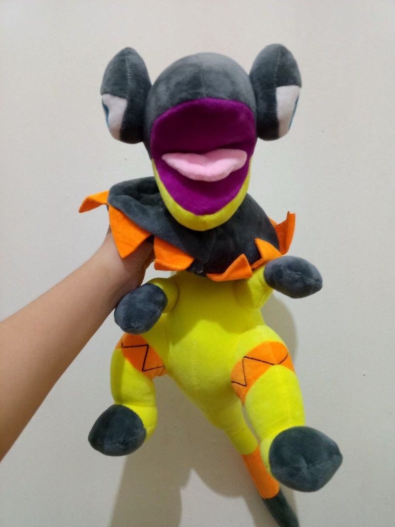 Big Pokemon Heliolisk Yellow Gecko Lizard Salamander Plush Plushie ...