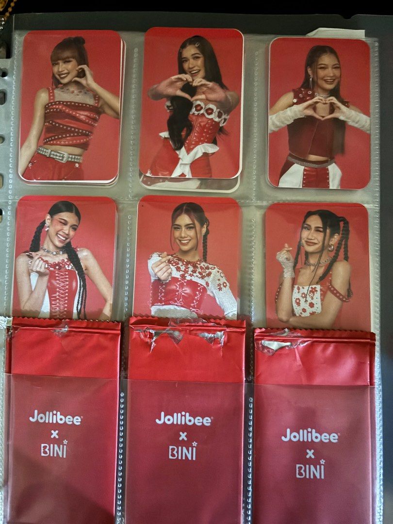 BINI X JOLLIBEE OFFICIAL PHOTOCARD, Hobbies & Toys, Memorabilia ...