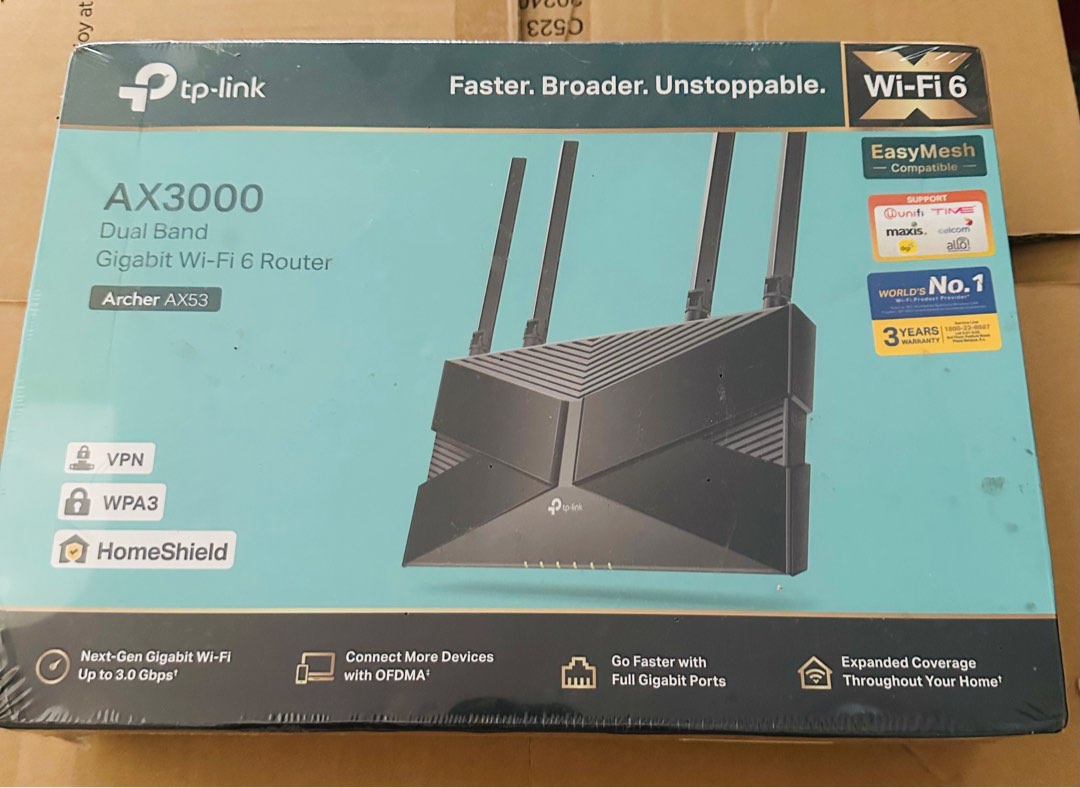 BRAND NEW TP-Link Router AX3000, Computers & Tech, Parts & Accessories ...
