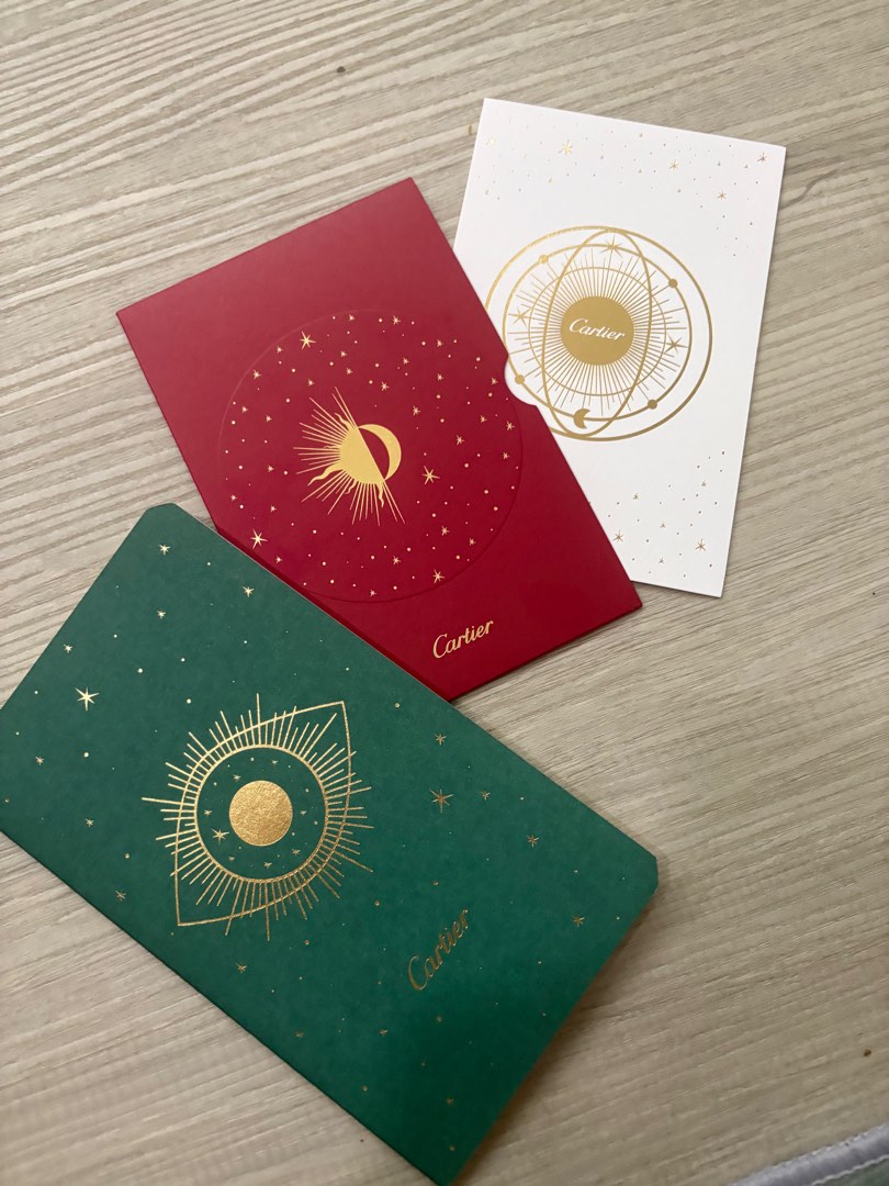 Cartier Christmas 2024 Note book & card, Hobbies & Toys, Stationery ...