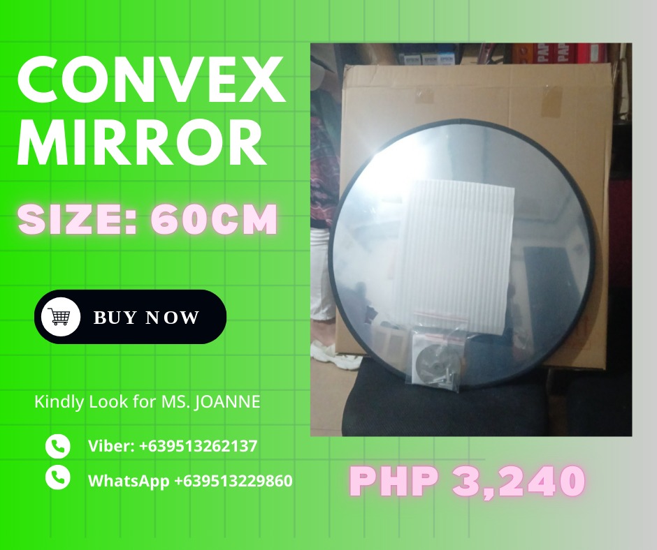 Convex Mirror Size: 60cm Material: PMMA Thickness: 2cm, Everything Else ...