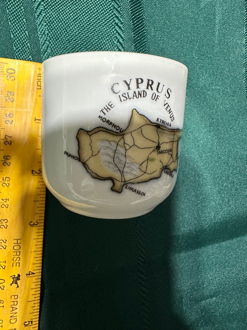 Cyprus The Island Of Venus Porcelain Demitasse Espresso Coffee Tea Cup, Furniture & Home Living ...