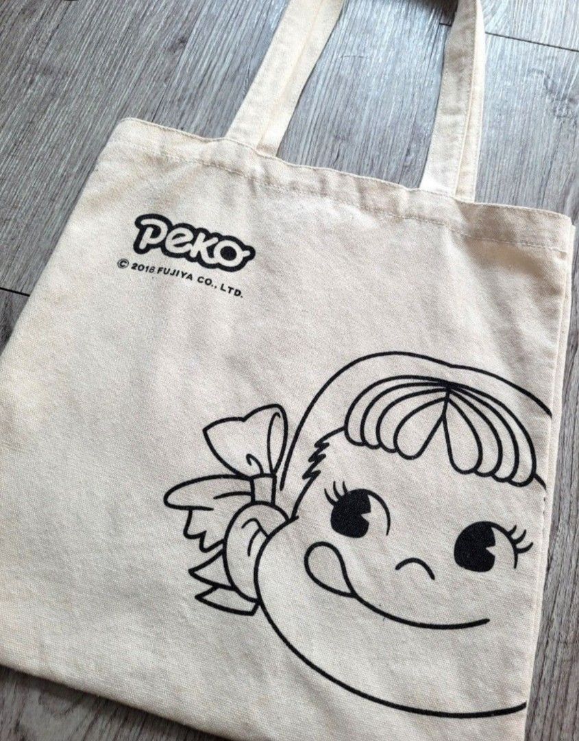 Daiso Korea Peko Fujiya Tote Bag, Women's Fashion, Bags & Wallets, Tote ...