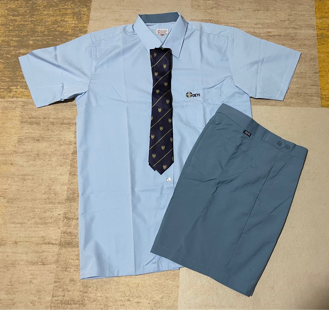 Deyi Secondary School Upper Sec Uniform, Men's Fashion, Tops & Sets ...