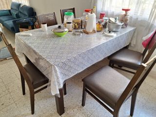 SSF Home Bar Dining Table with 4x Chairs, Furniture & Home Living ...