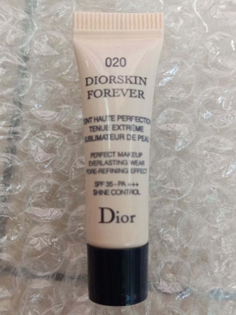 Dior 3ml #020 light beige diorskin forever spf 35 pa+++ perfect makeup everlasting wear pore ...