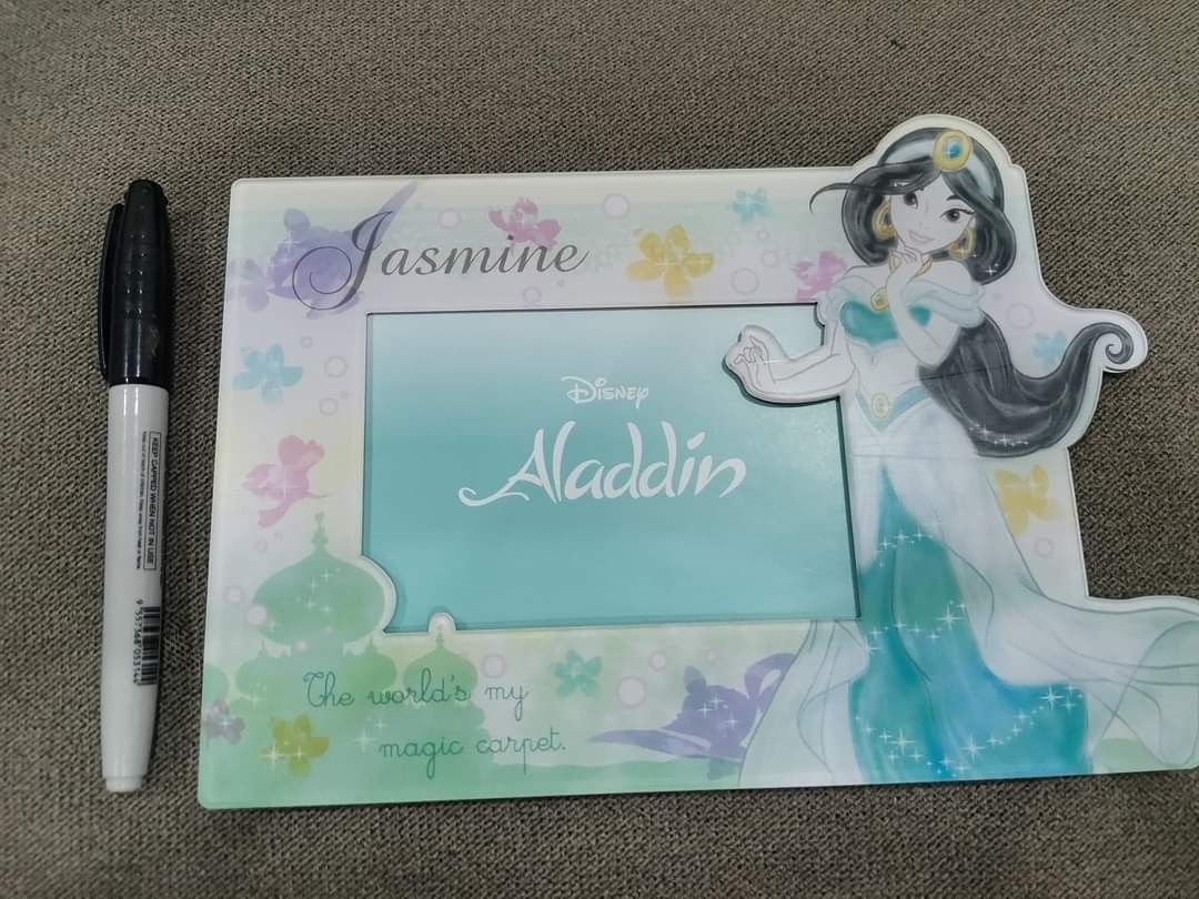 Disney Princess Jasmine Photo Frame with Protective Cover, Furniture ...