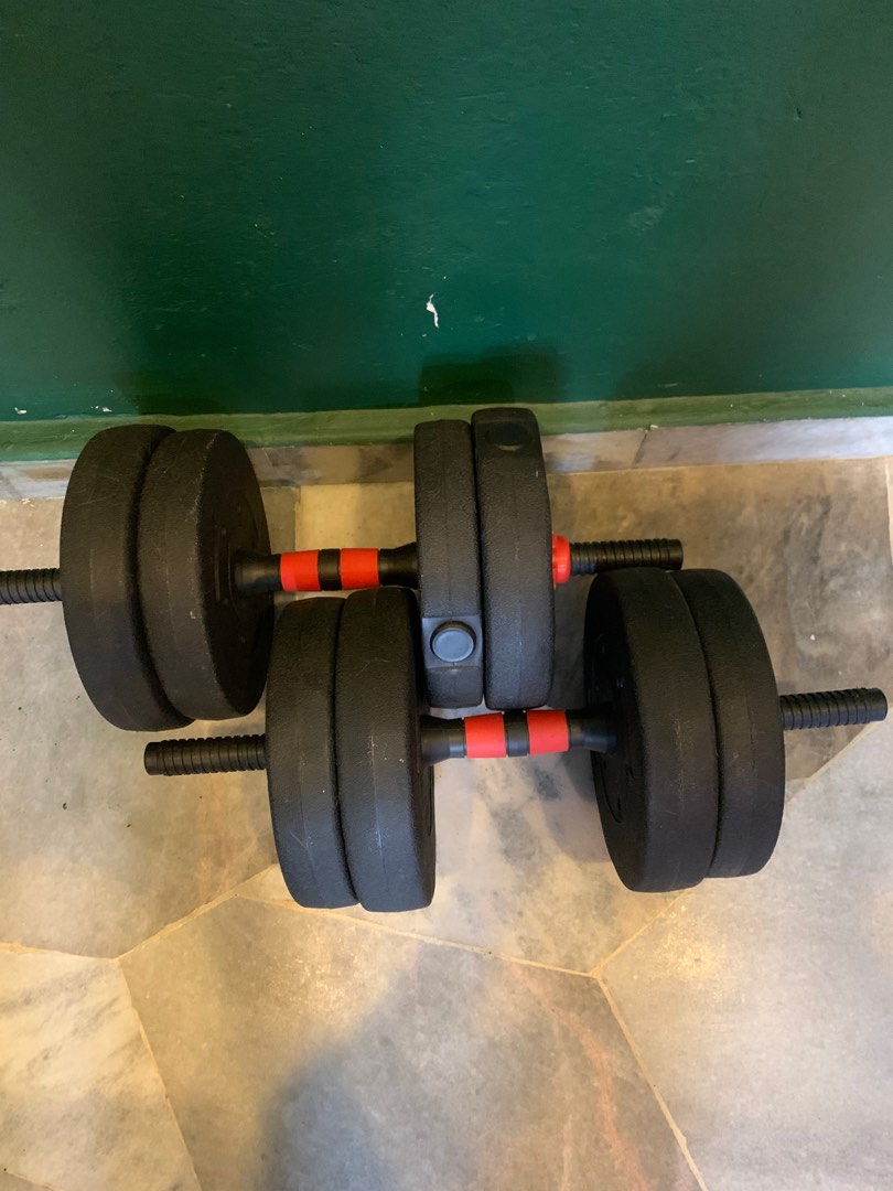 Dumble 40kg, Sports Equipment, Exercise & Fitness, Weights & Dumbells ...