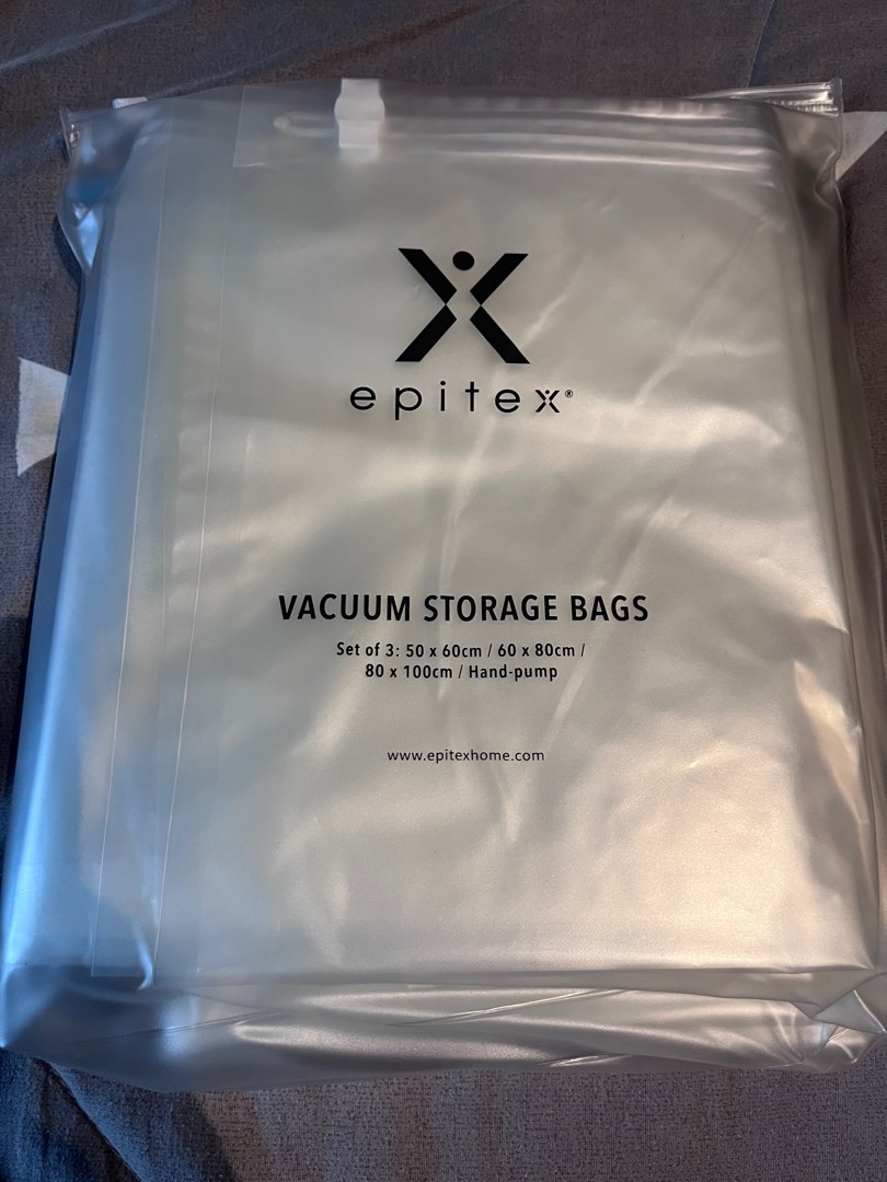 Epitex Vacuum Storage Bags with hand pump, Furniture & Home Living ...