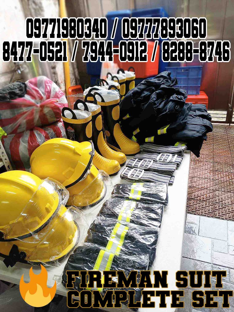fireman suit complete set, Men's Fashion, Coats, Jackets and Outerwear on Carousell