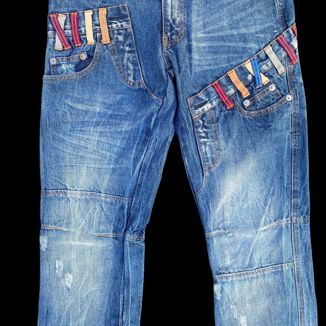 Flare Explosion By Nylaus Cyberpunk Japan Denim Jeans Hysteric Glamour, Men's Fashion, Bottoms ...