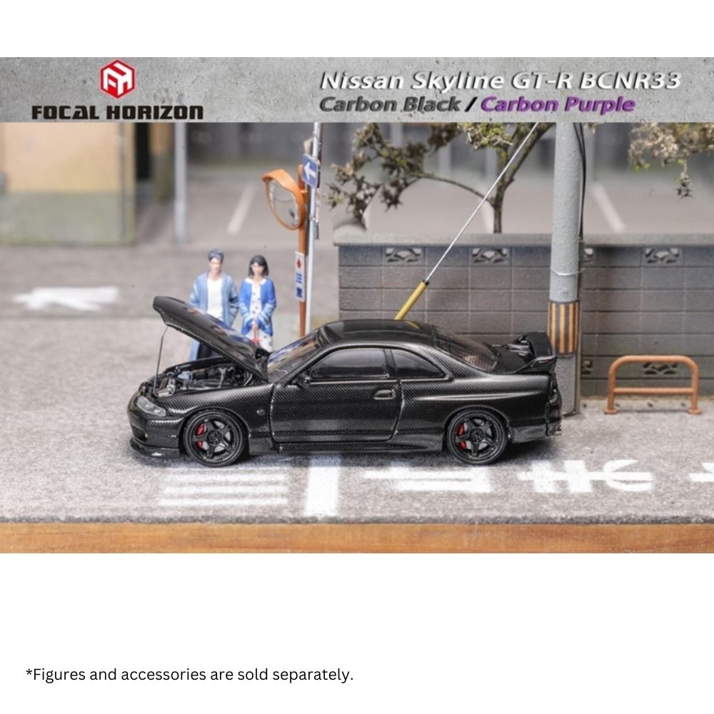 Focal Horizon 1/64 Scale Skyline GT-R R33 BCNR33 Open-Hood Visible ...