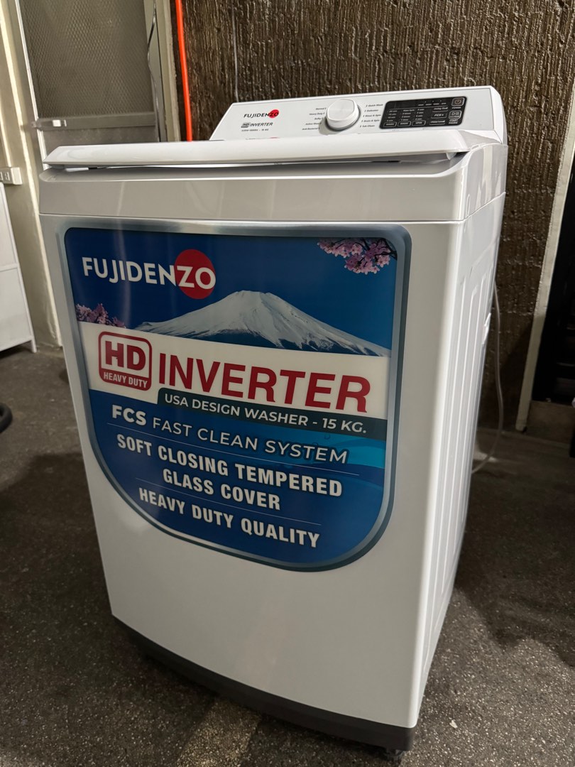 Fujidenzo 15kgs Automatic Washing Machine, TV & Home Appliances ...