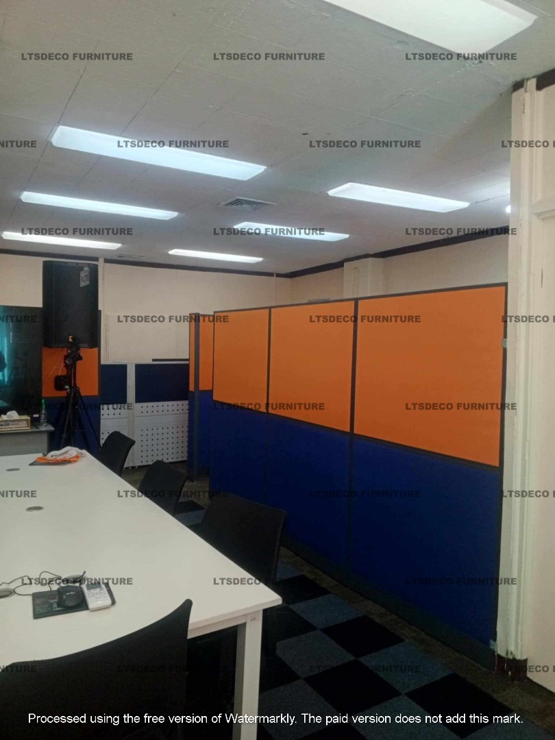 Full Fabric Panel Divider \ Office Partition, Furniture & Home Living ...