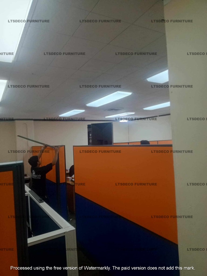 Full Fabric Panel Divider \ Office Partition \ Office Furniture ...