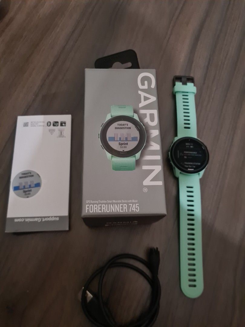 Garmin FR 745 Music- complete set!, Men's Fashion, Watches ...