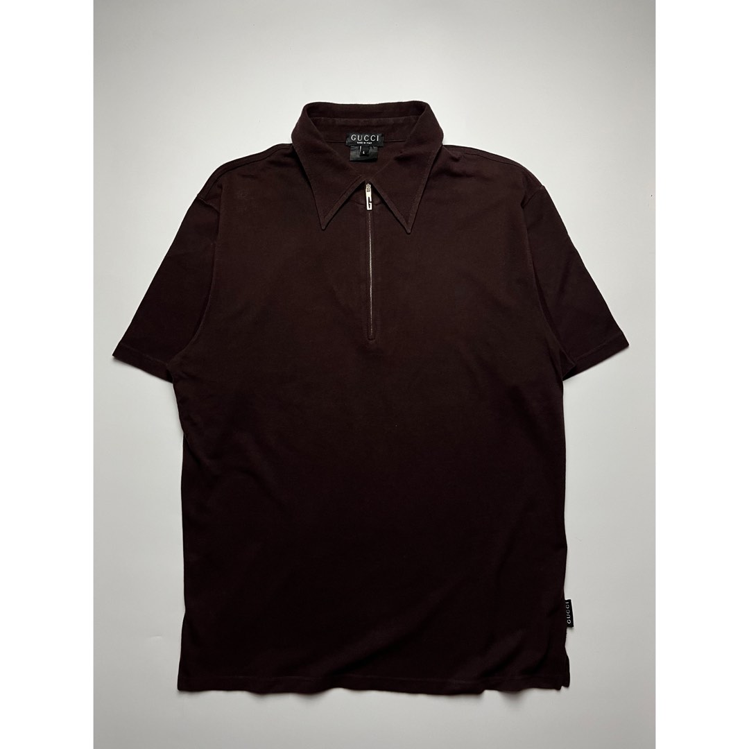 Gucci by Tom Ford Quarter Zip Polo Shirt, Men's Fashion, Tops & Sets ...