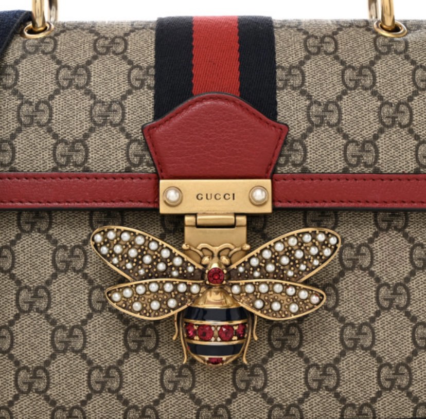 Gucci Supreme monogram small queen Margaret top handle with strap ...
