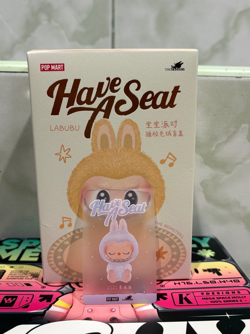 HAVE A SEAT LABUBU V2 (ZIZI), Hobbies & Toys, Toys & Games on Carousell