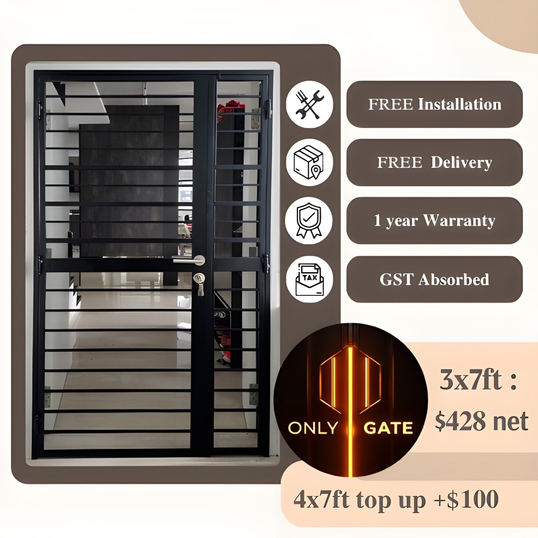 HDB GATE / BTO GATE / METAL GATE / SINGAPORE GATE / MILD STEEL GATE ...