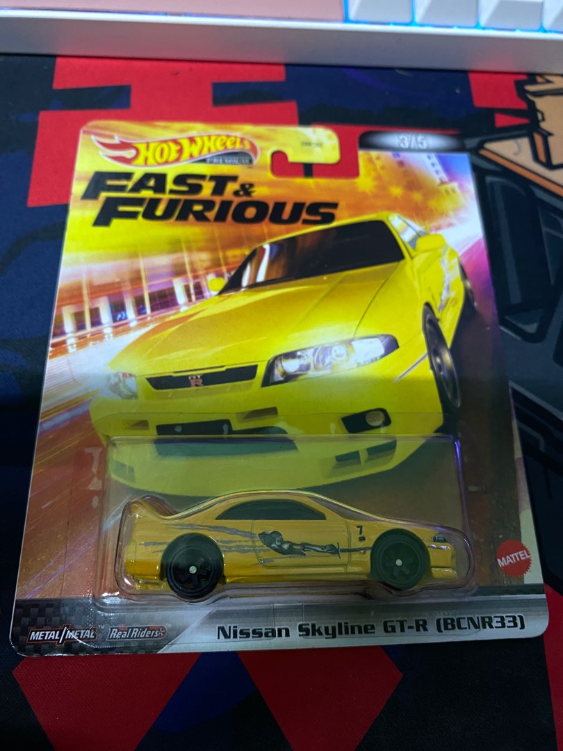 Hotwheels Premium GTR R33 FnF, Hobbies & Toys, Toys & Games on Carousell